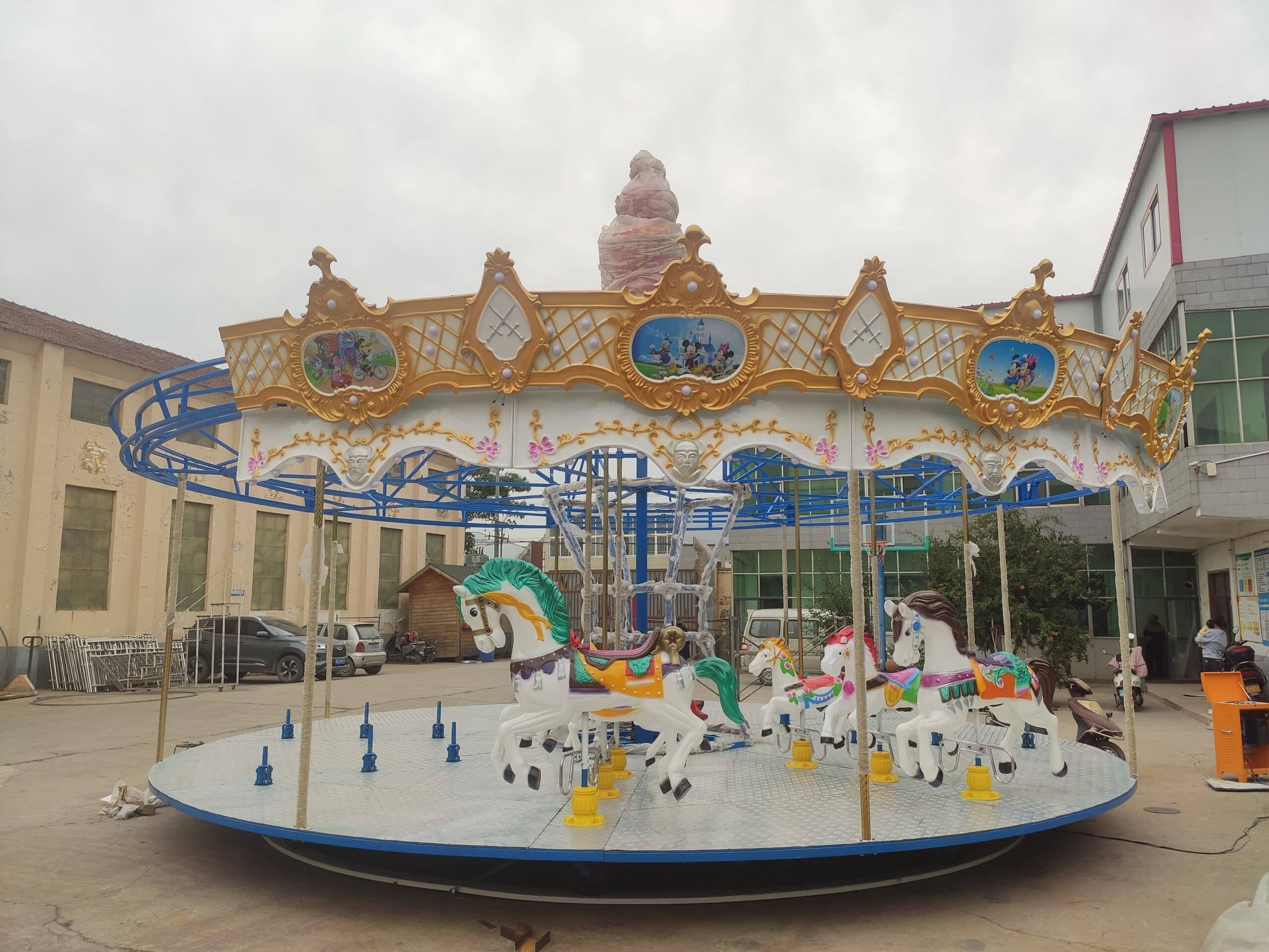24 Seats Double Eaves Carousel for Sale - New Rides